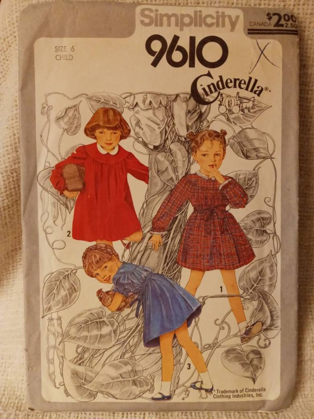 Vintage Simplicity 9610 Sz 6. Cinderella Pattern. 1980. FF. Free ...
