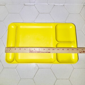 Vintage TUPPERWARE Lunch Trays, Yellow or Almond, Divided Snack Picnic ...