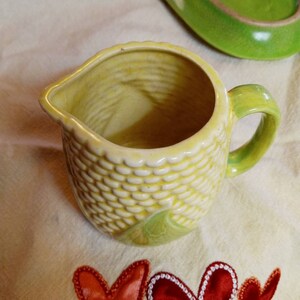 Corn King / Queen Butter Dish and Cream Pitcher. Japan. Not Shawnee ...