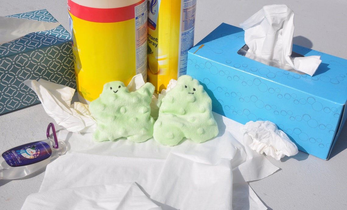 Peluche Germ Booger Slime Goo Snot Yucky Monster Gross Virus - Etsy España