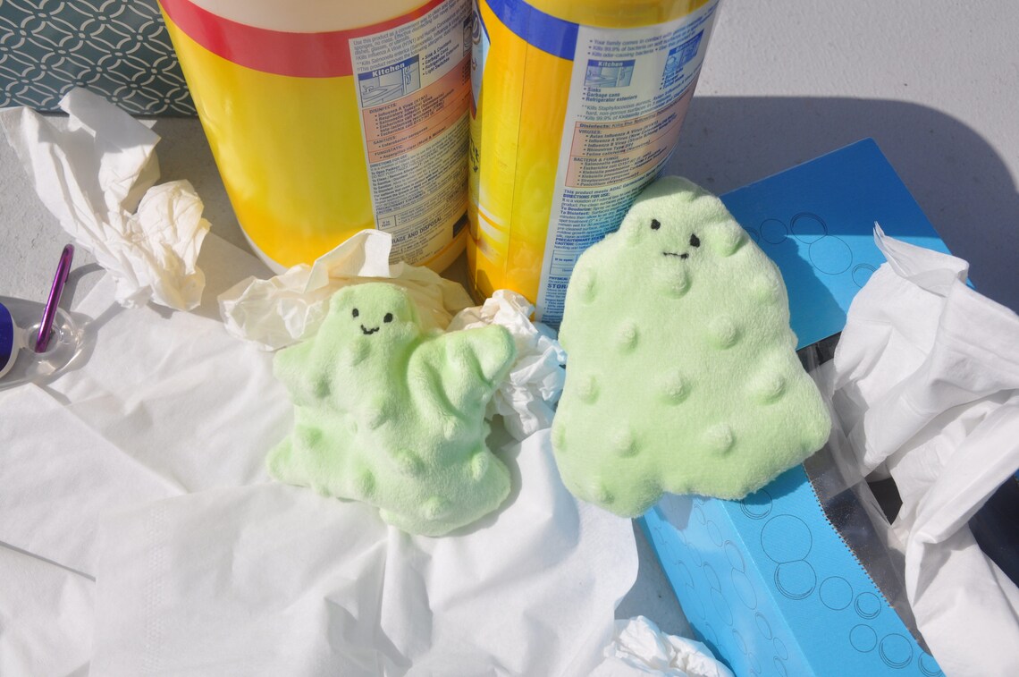 Peluche Germ Booger Slime Goo Snot Yucky Monster Gross Virus - Etsy España