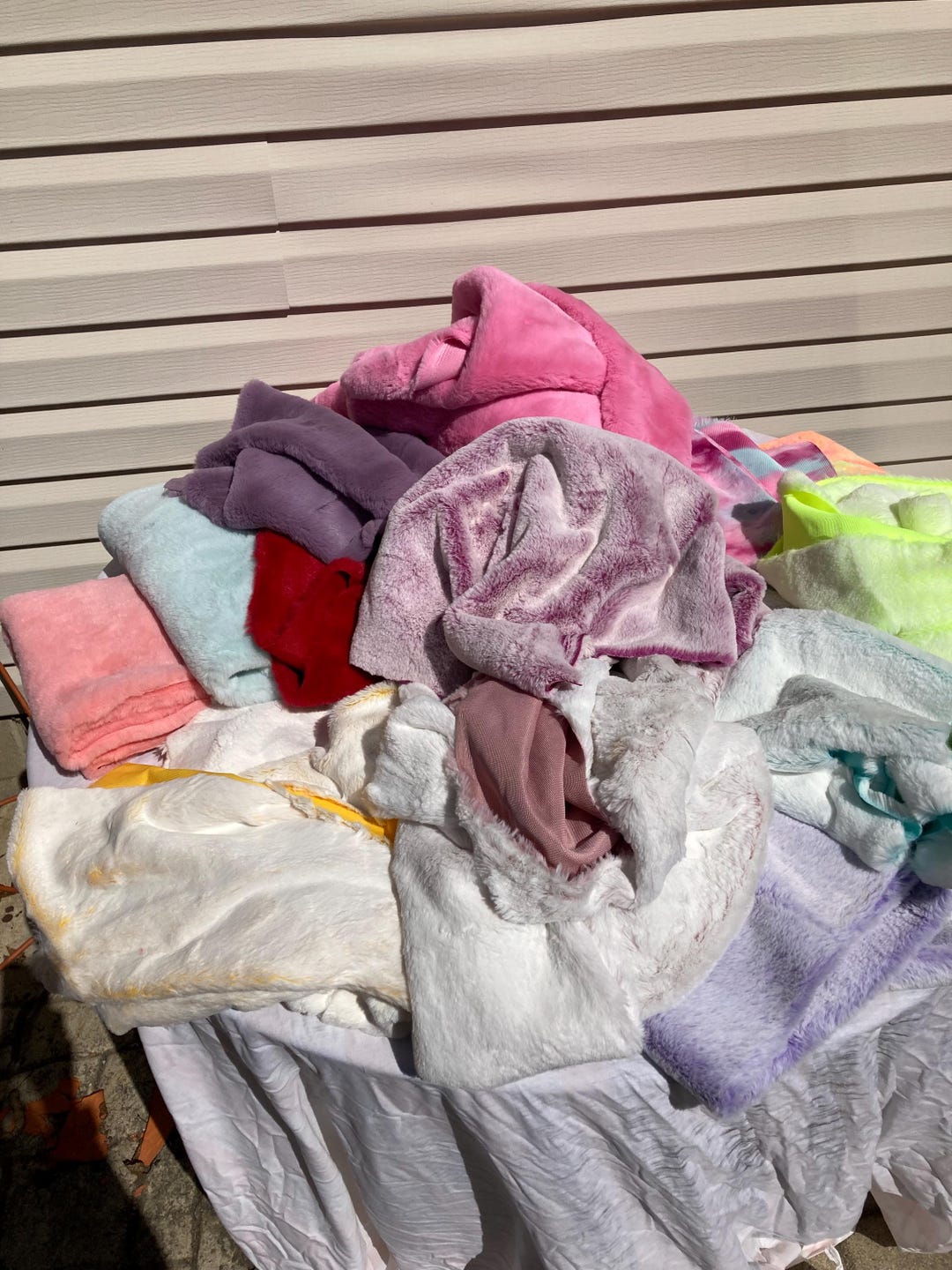 HUGE LOT Seal Minky Shannon Fabrics Assorted Colors and Cuts Seal Minky ...