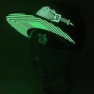The Optical Eye G Jones Inspired Glow in the Dark Snapback Hat - Etsy