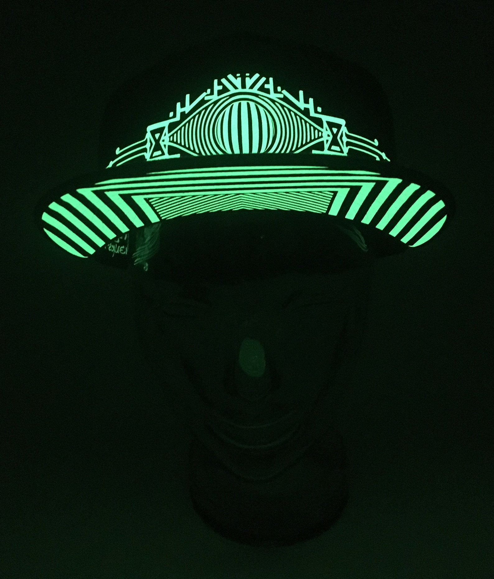 The Optical Eye G Jones Inspired Glow in the Dark Snapback Hat - Etsy