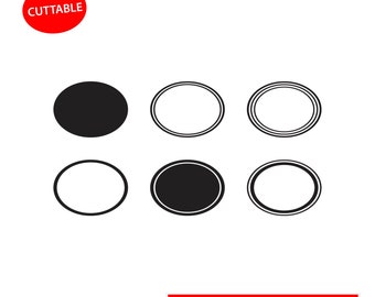 Oval Frame Svg | Etsy