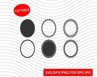 Oval Frame Svg | Etsy