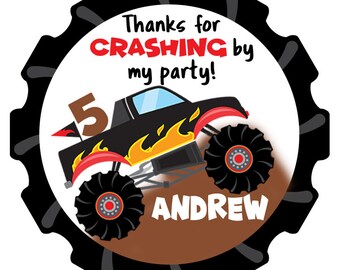 Monster truck tags | Etsy