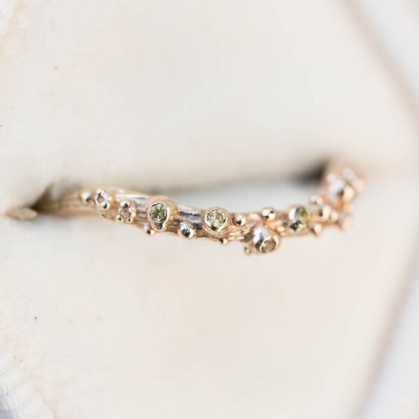 Nature Wedding Band - Etsy