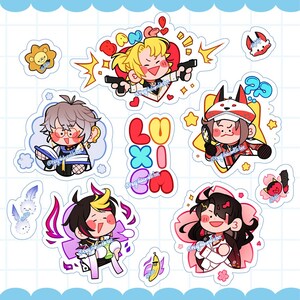 2" Luxiem Sticker Set - Etsy