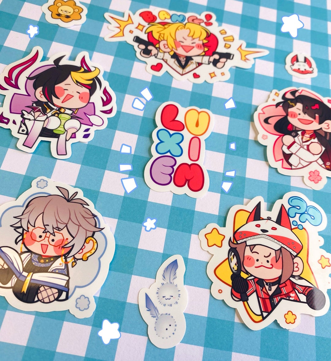 2" Luxiem Sticker Set - Etsy