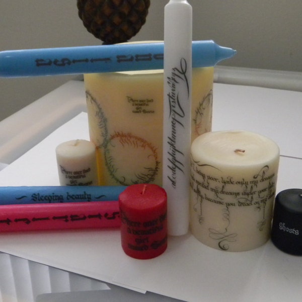 Calligraphy Candles - Etsy