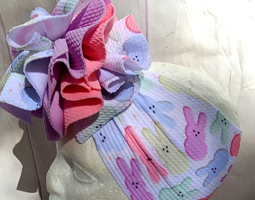 Easter Baby Head Wrap Peeps Baby Head Wrap Baby Headband Messy Bow - Etsy