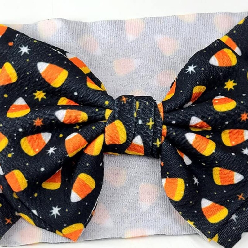 Candy Corn Hair Bow - Etsy