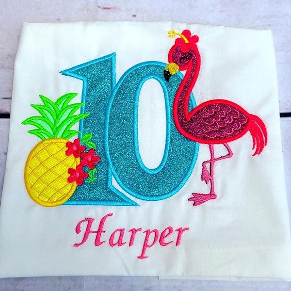 Flamingo Pineapple Birthday - Etsy