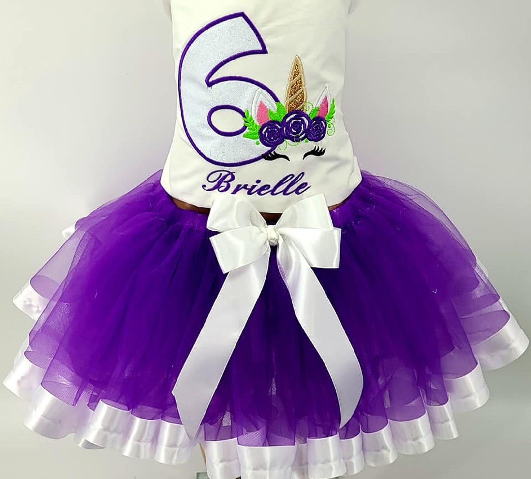 Unicorn Outfit Tutu and Shirt Any Name and Number Personalized - Etsy