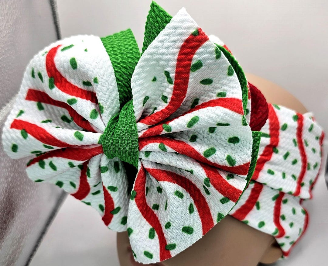 Christmas Head Wrap Baby Head Wrap Girls Headband Red /green Head Wrap ...