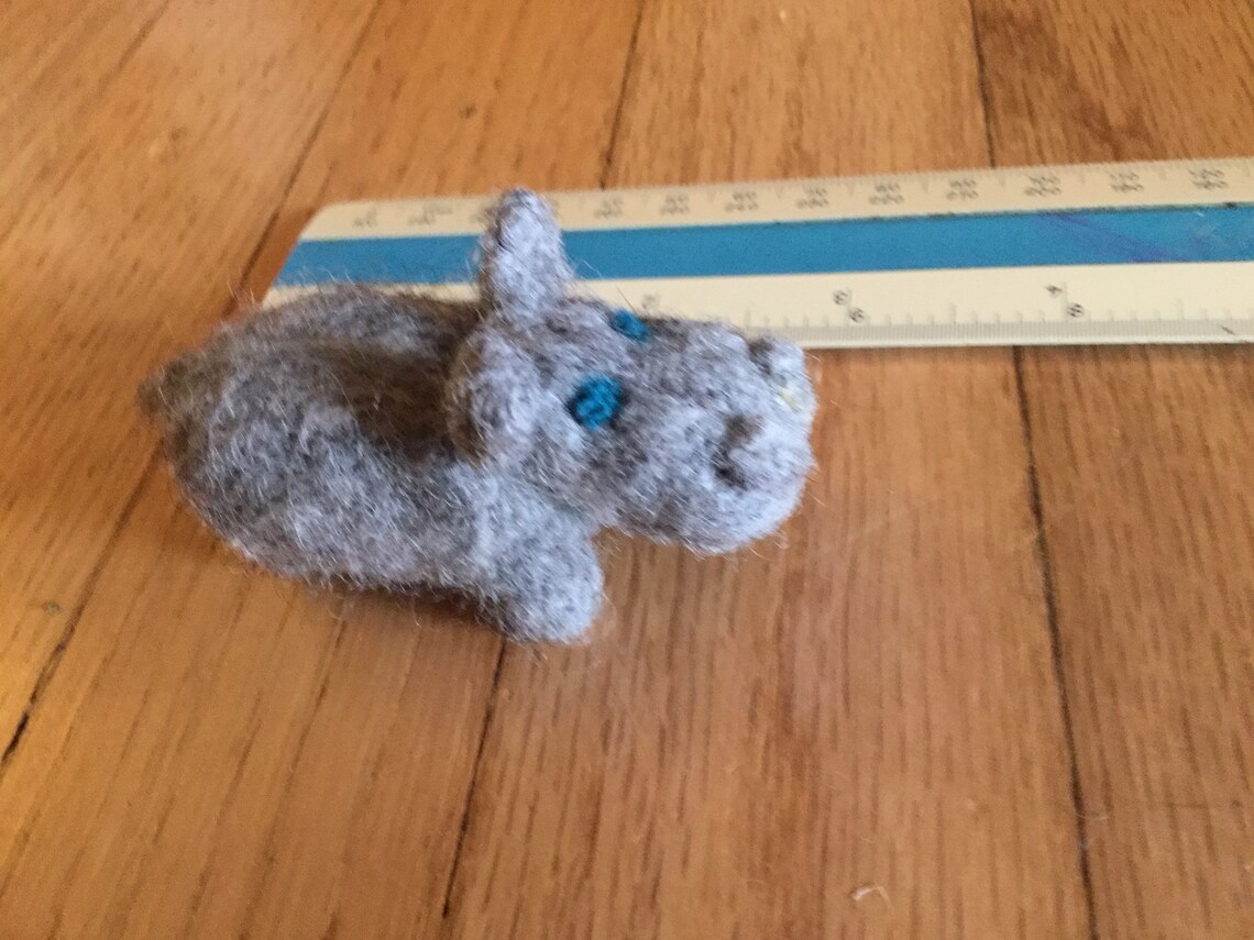 Needle Felted House Hippo - Etsy