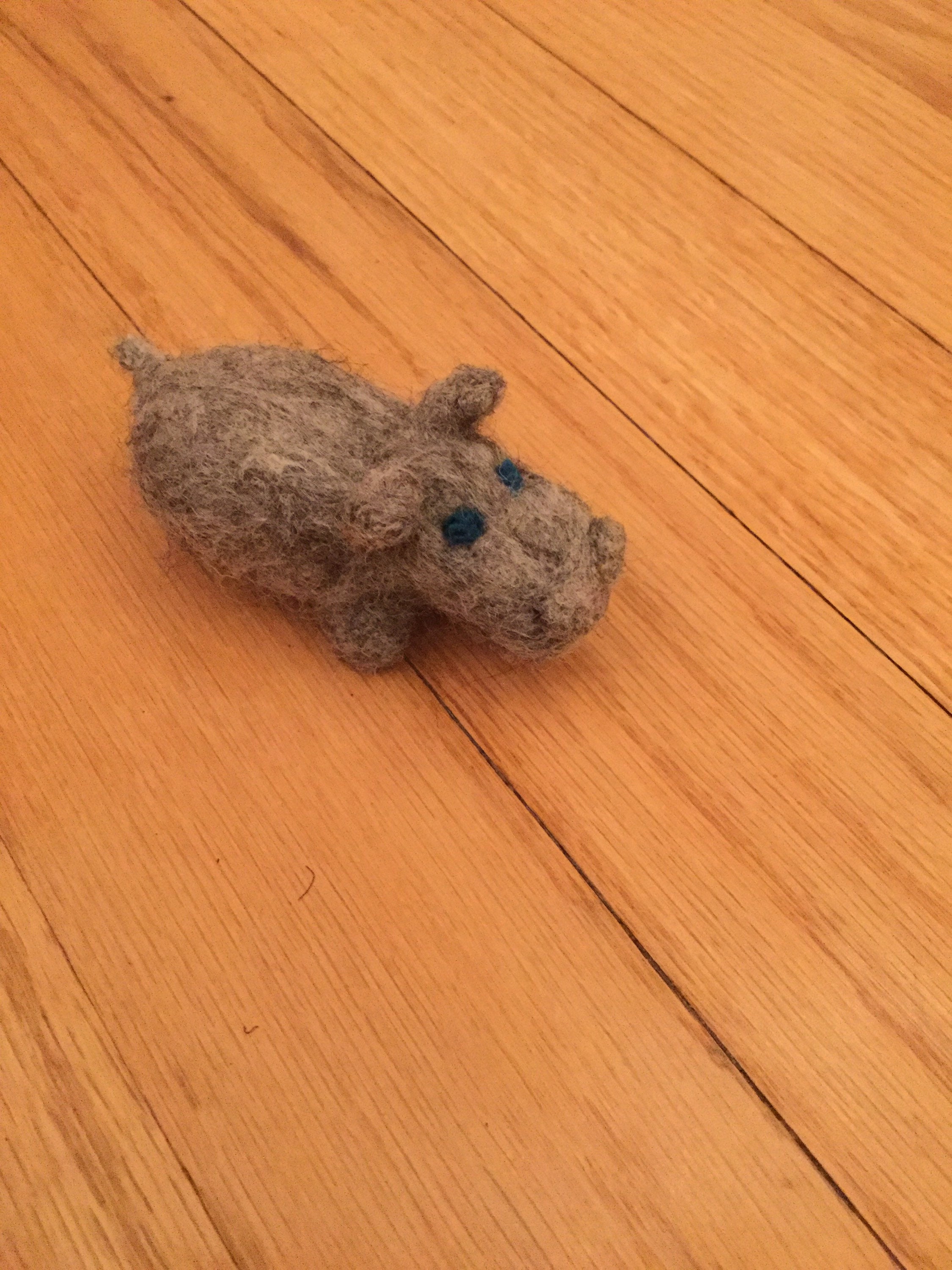 Needle Felted House Hippo - Etsy