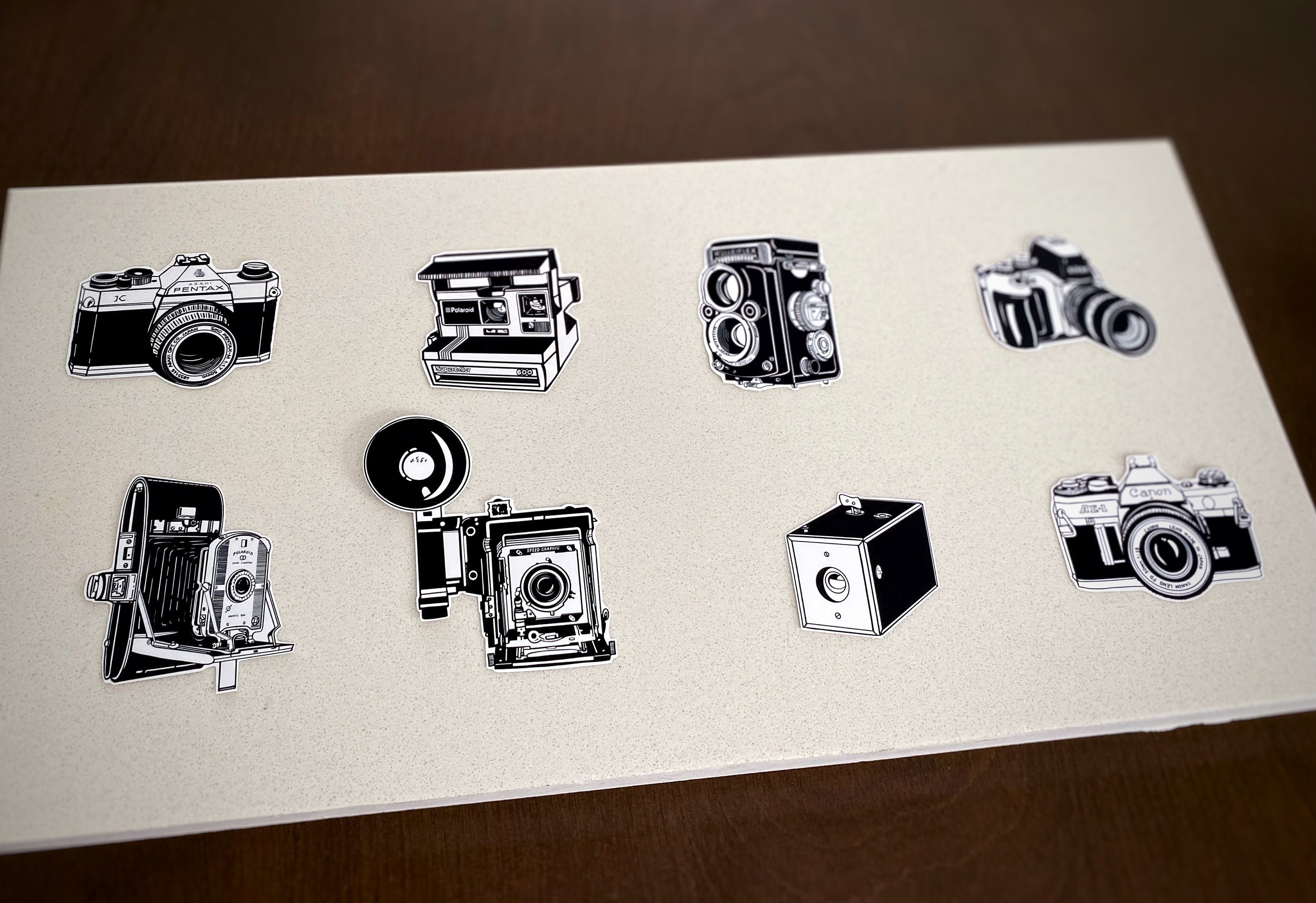Camera History Sticker Pack | Etsy