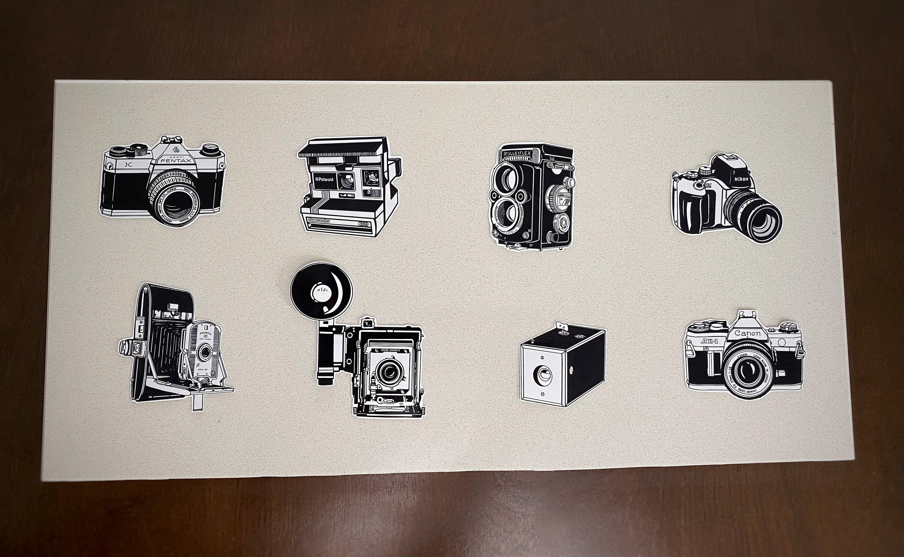 Camera History Sticker Pack | Etsy