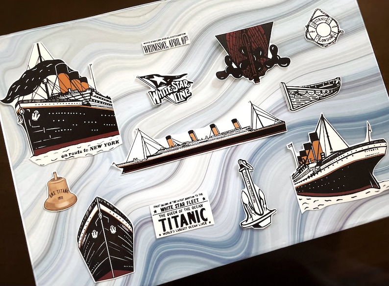 Titanic Sticker Pack - Etsy