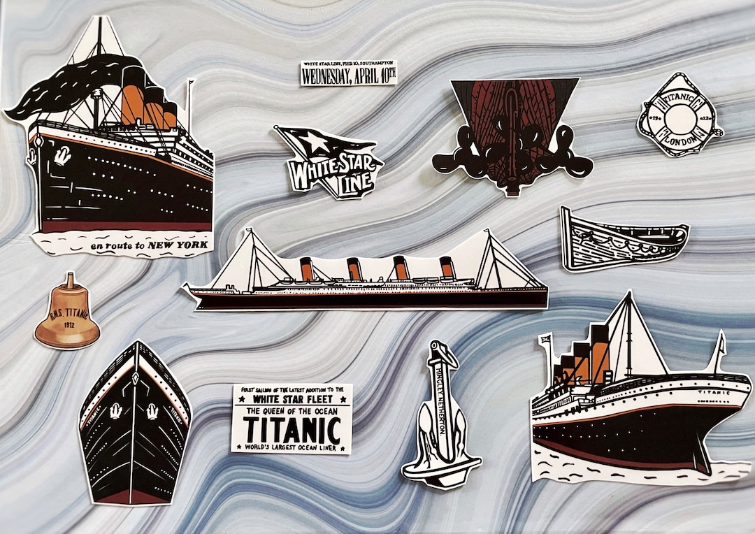 Titanic Sticker Pack - Etsy