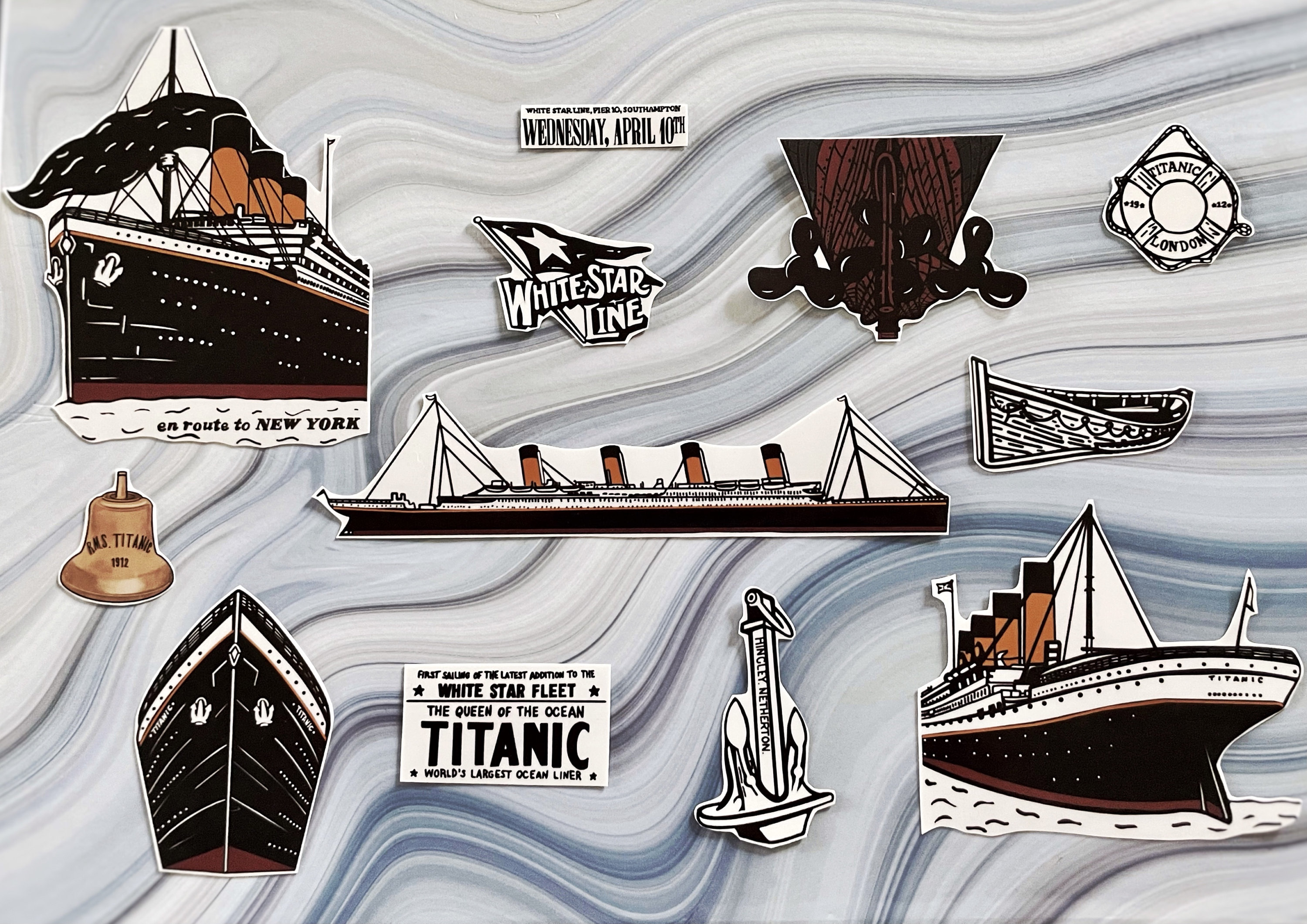 Titanic Sticker Pack - Etsy