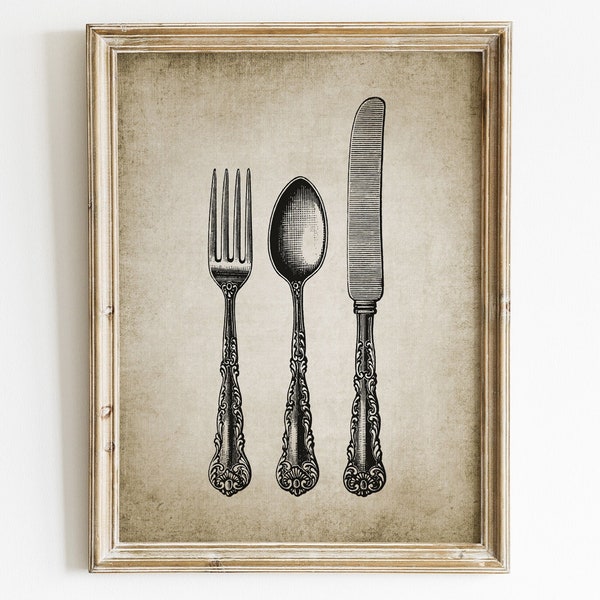 Silverware Art - Etsy