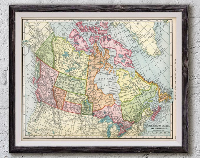 Major Bodies of Water in Canada - Geography Maps (digital Download ...
