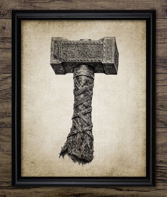 Viking Hammer Drawing