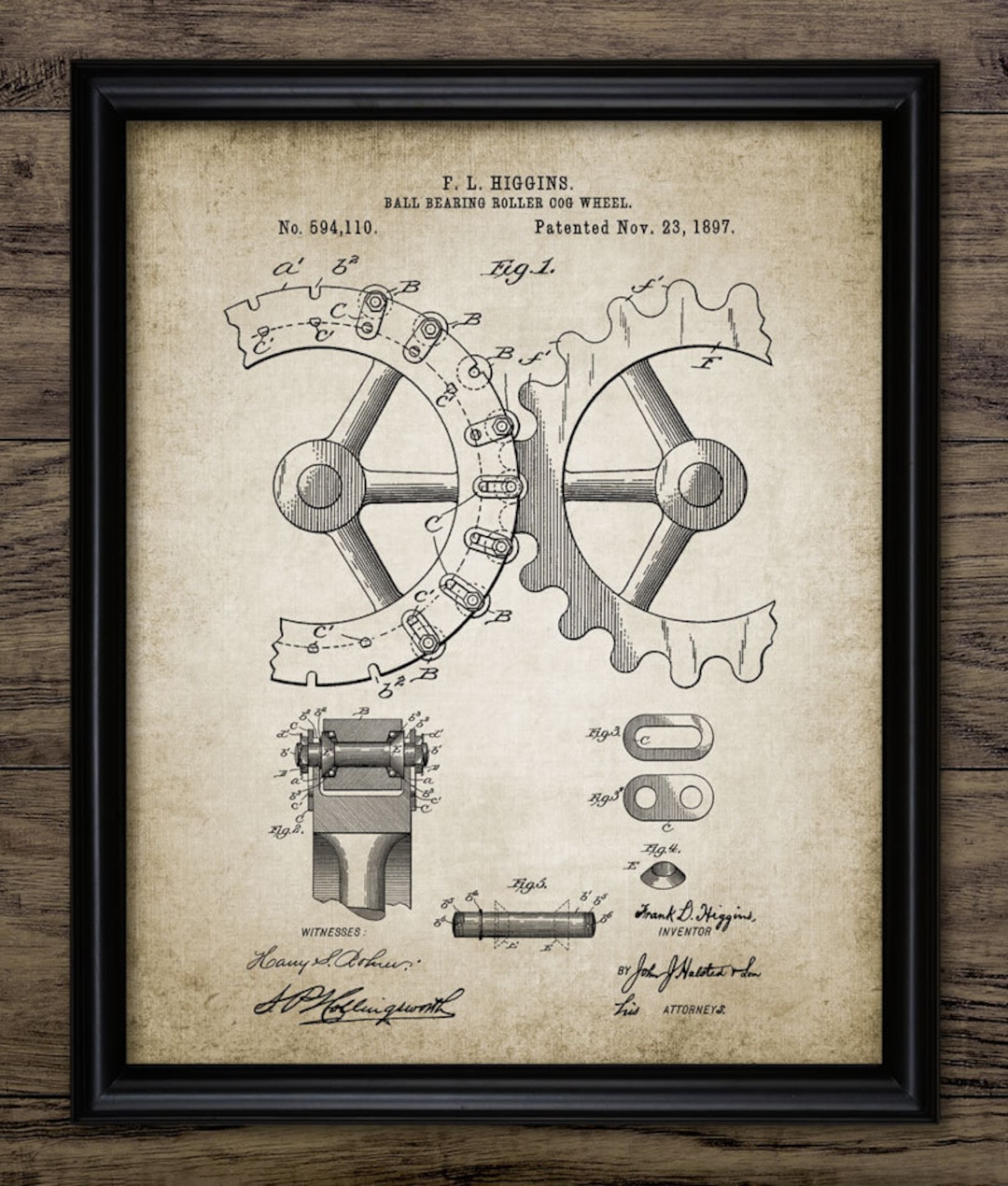 Cog Wall Art, Printable Vintage Cogs, Steampunk Wall Art, Mechanical ...