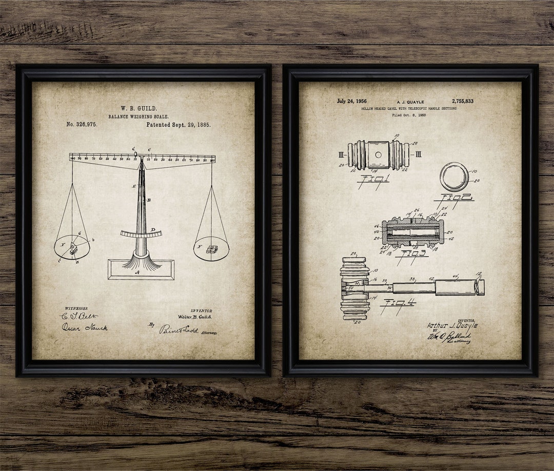 Jura Studenten Set von 2, druckbare Rechtskunst, Waage der ...