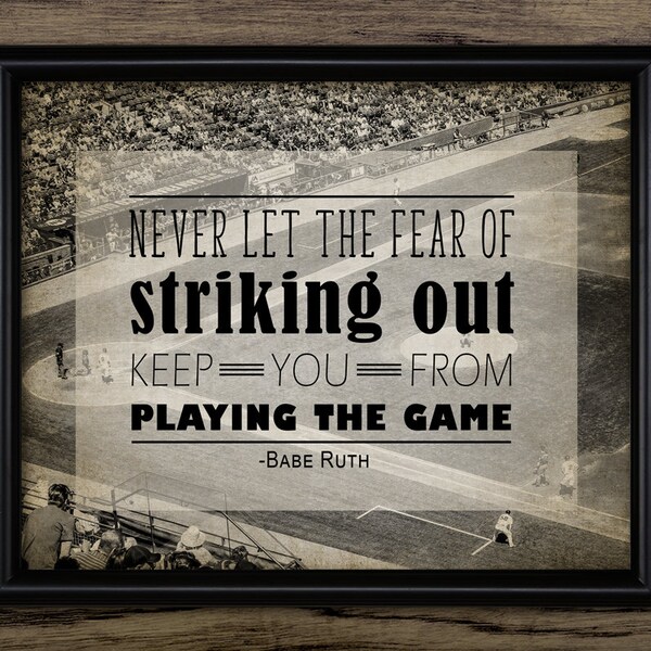 Baseball Quote - Etsy