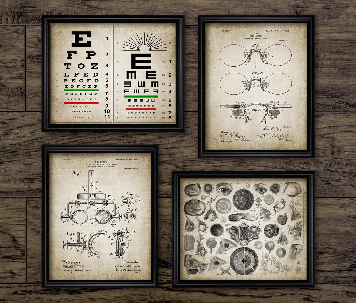 Optometry Wall Art Printable Eye Chart Eye Anatomy - Etsy UK