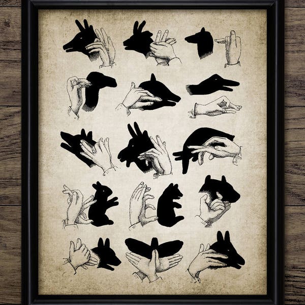 Hand Shadows - Etsy