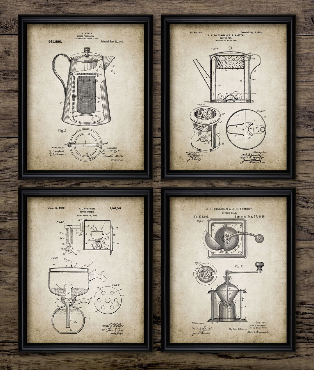 Barista Wall Art Set of 4, Printable Coffee, Coffee House, Coffee Shop ...