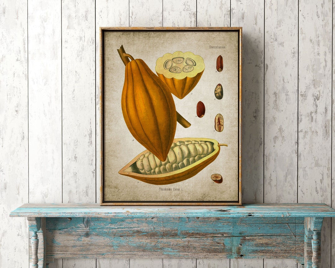 Cocoa Wall Art Printable Cocoa Rustic Farmhouse Kitchen - Etsy