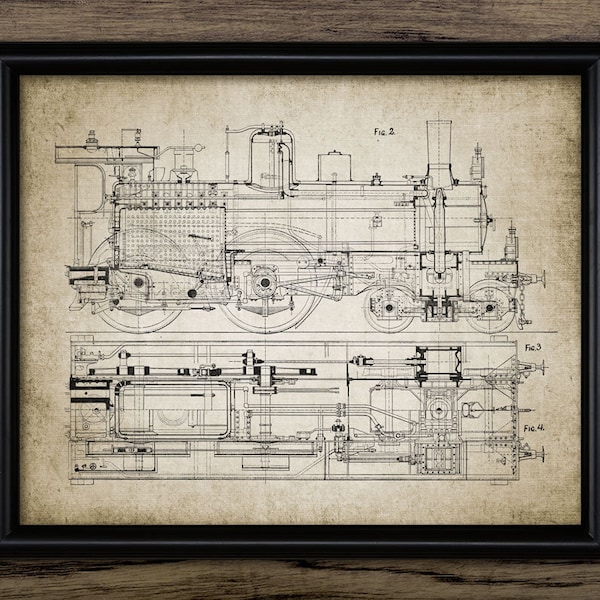 Steam Locomotive - Etsy