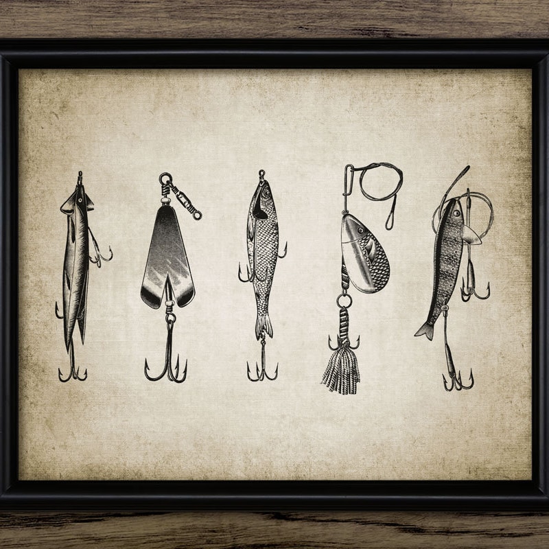 Fishing Lure Art - Etsy