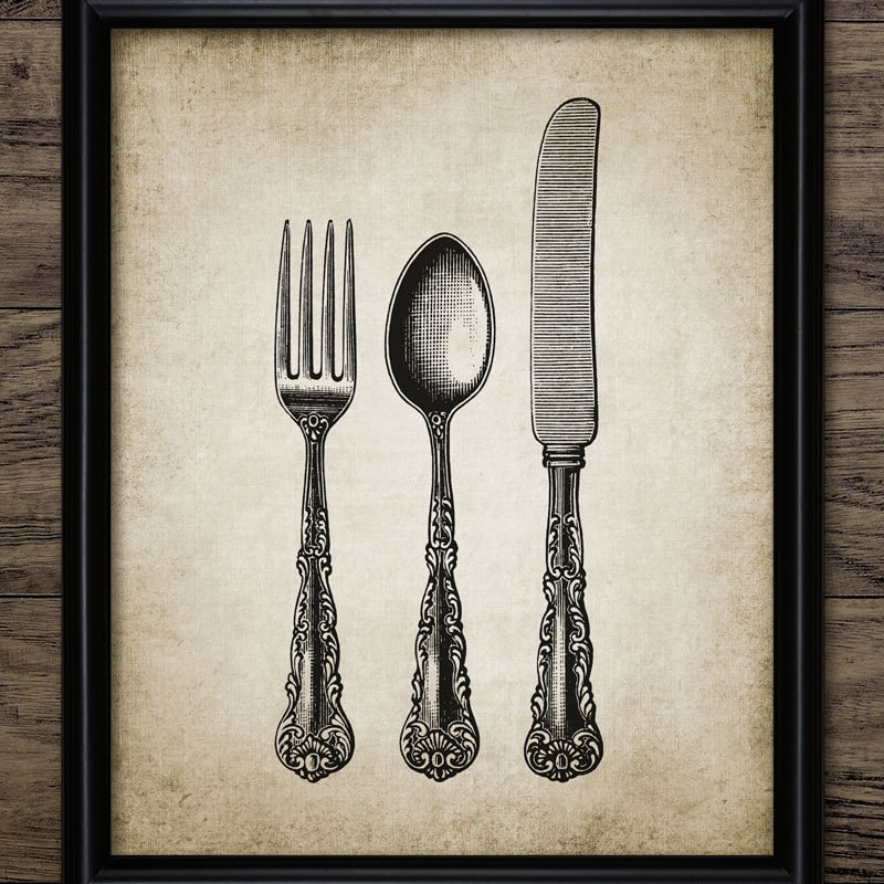 Silverware Prints - Etsy