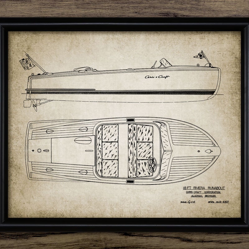 Chris Craft Art - Etsy