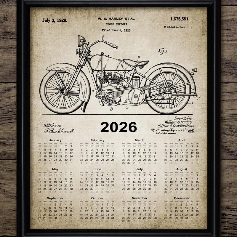 Motorcycle Calendars 2026 - Etsy