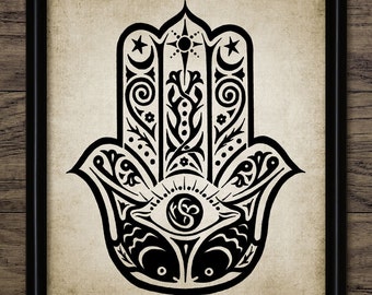 Printable Hamsa Hand - Etsy