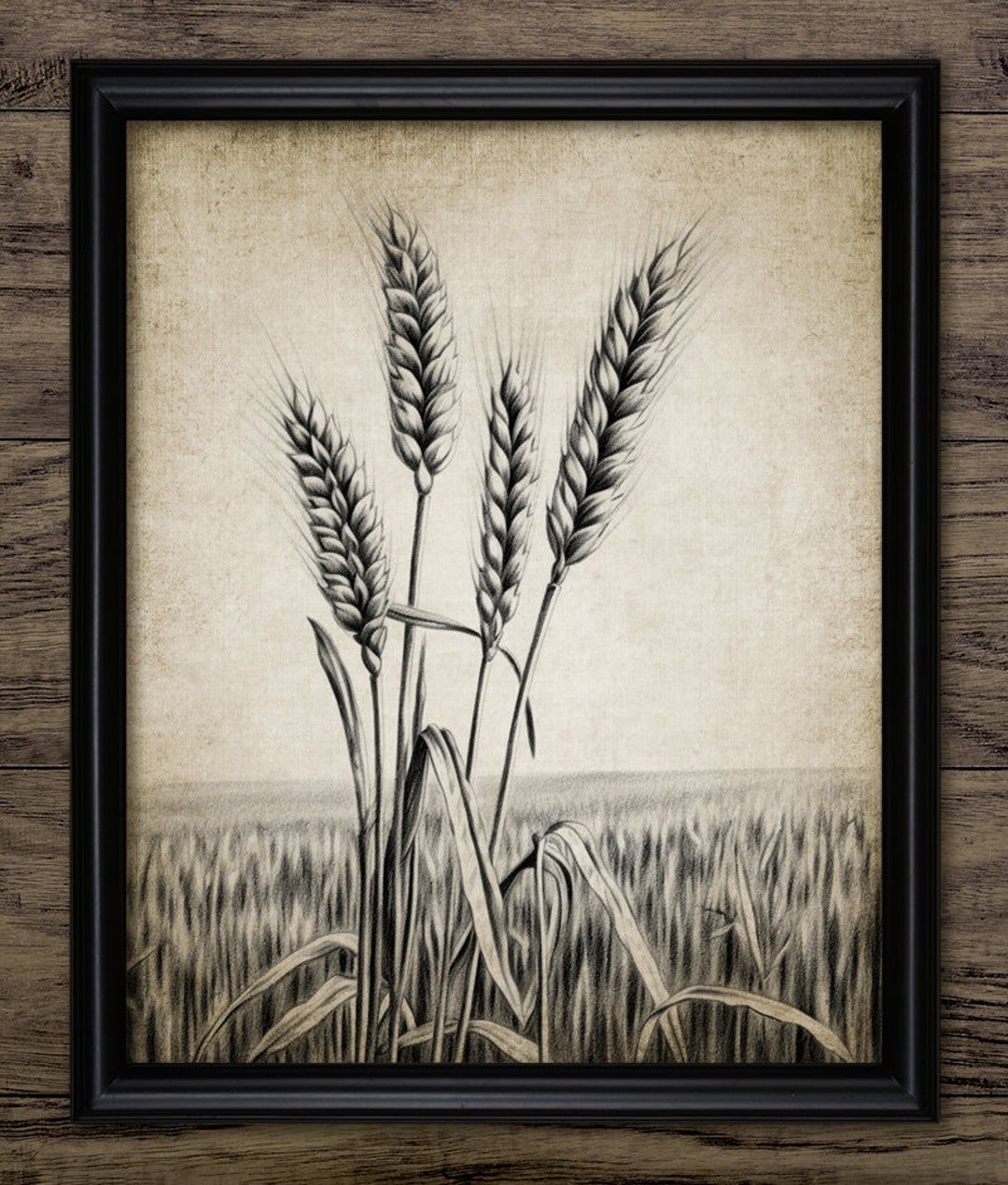 Wheat Wall Art, Printable Farming, Agriculture, Cereal Crop, Farmer ...