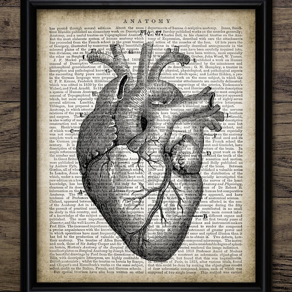 Heart Dictionary Art - Etsy