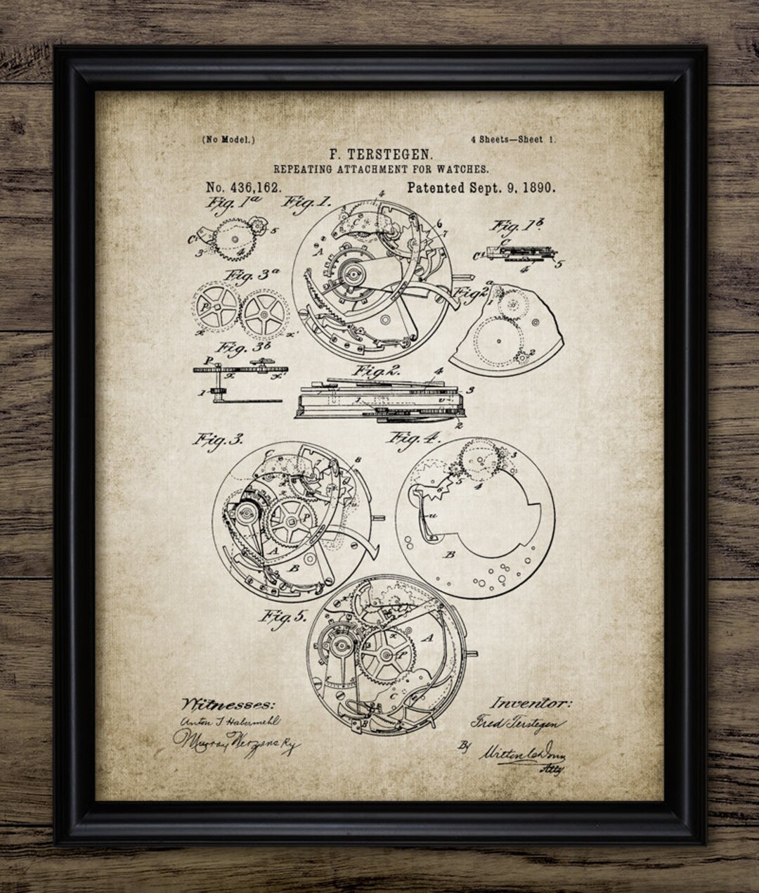 Watch Design Wall Art, Printable Timepiece Movement, Watch Mechanism ...