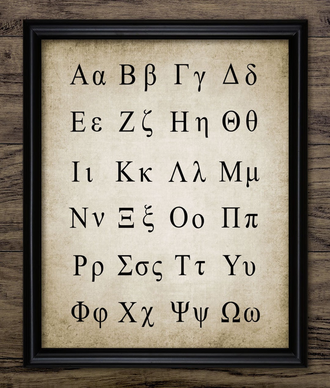 Greek Alphabet Wall Art, Printable Greek Alphabet, Language, Science ...