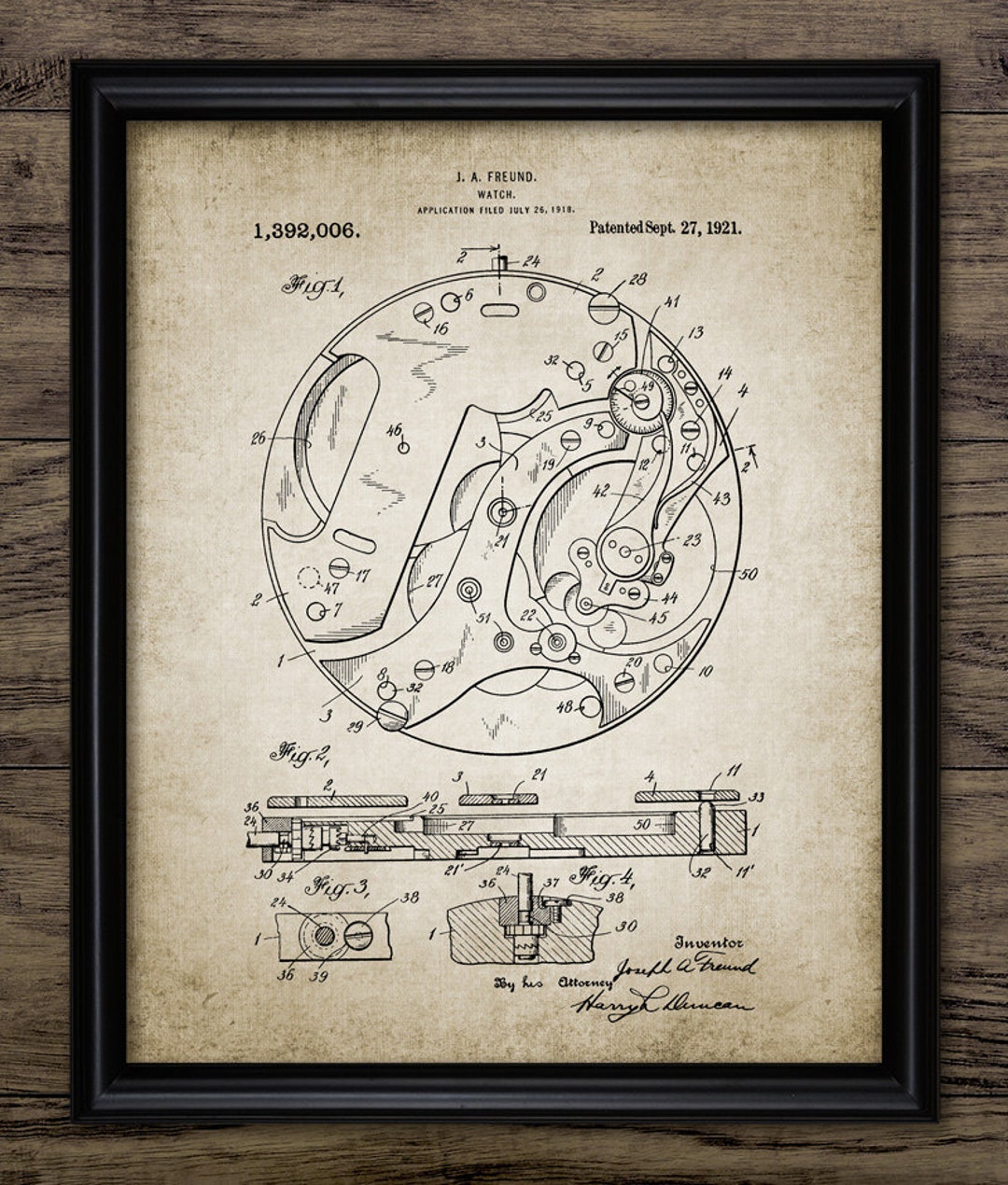 Watch Design Wall Art, Printable Timepiece Movement, Watch Mechanism ...