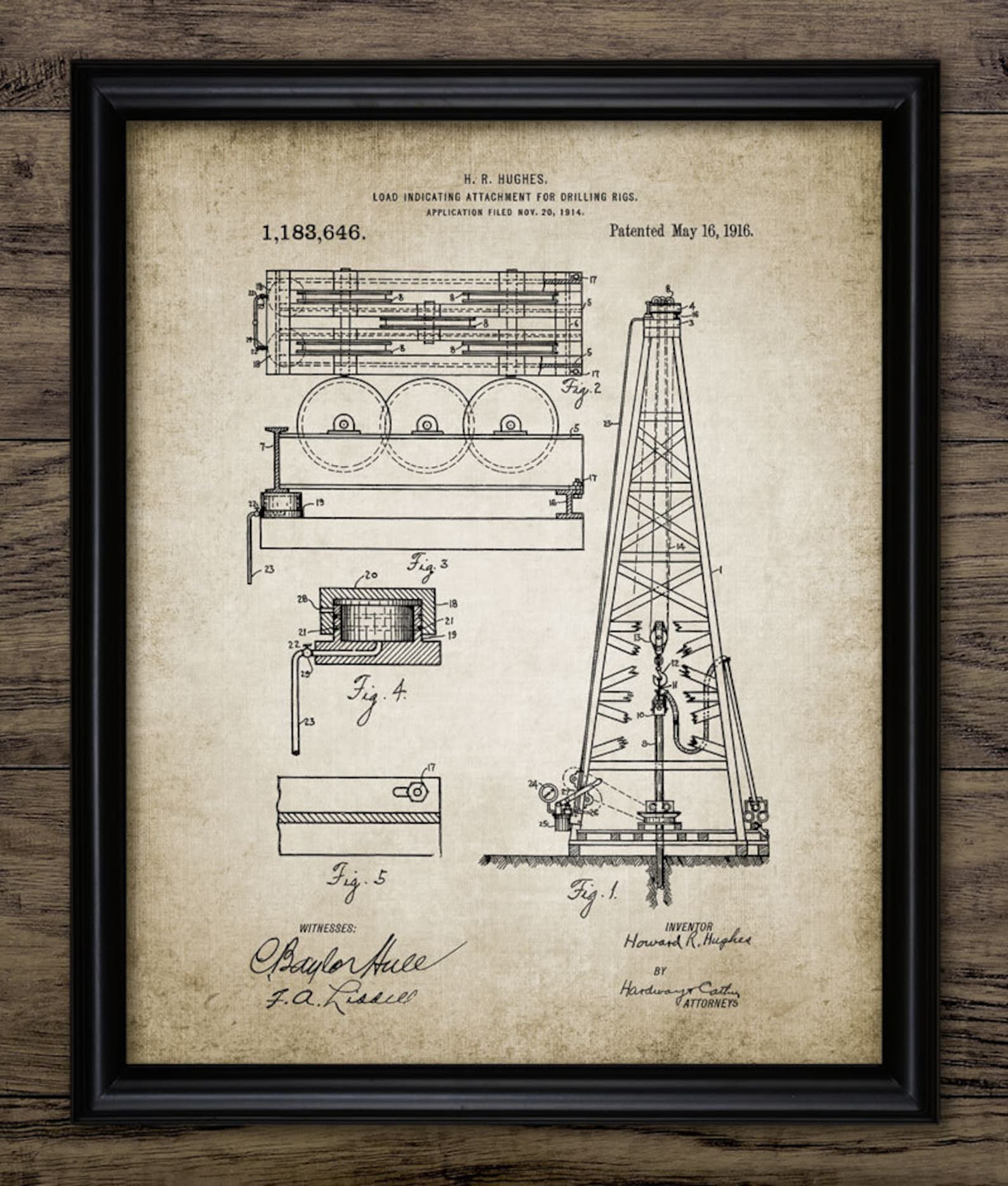 Vintage Oil Drilling Rig Wall Art, Printable Oil Rig, Oil Industry ...