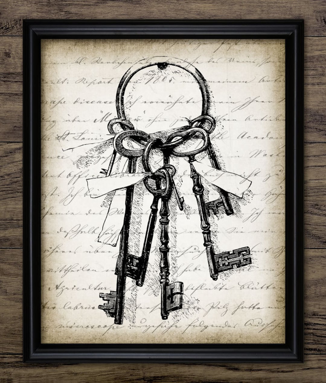 Vintage Skeleton Key Wallpaper